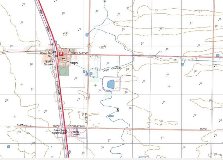 TEMPY NORTH 1-25,000 Vicmap Topo Map 7327-2-N - Maps, Books & Travel Guides