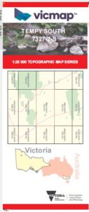 TEMPY SOUTH 1-25,000 Vicmap Topo Map 7327-2-S - Maps, Books & Travel Guides