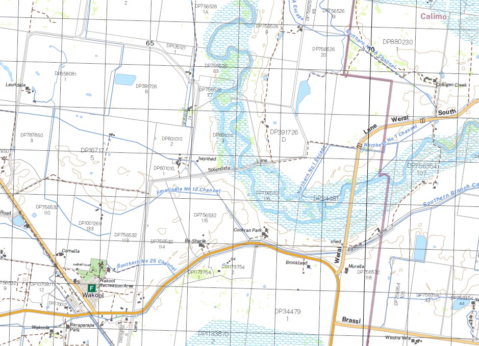 Wakool 1-50,000 NSW Topographic Map - Maps, Books & Travel Guides