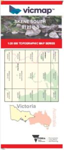 SKENE SOUTH 1-25,000 Vicmap Topo Map 8123-2-S - Maps, Books & Travel Guides