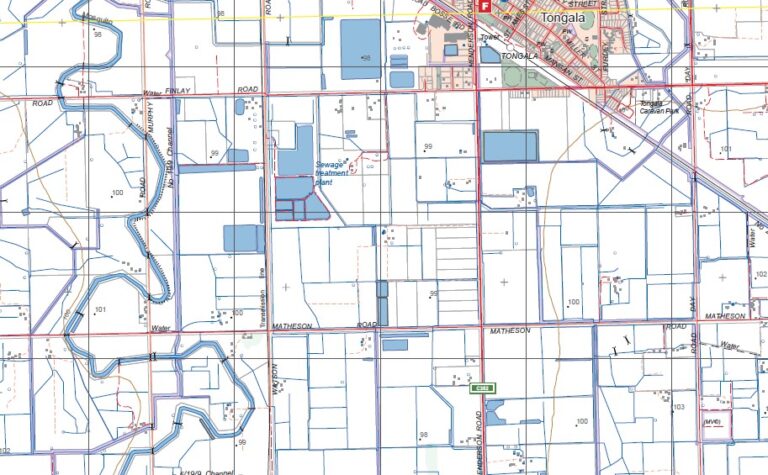 TONGALA NORTH 1-25,000 Vicmap Topo Map 7825-2-N - Maps, Books & Travel ...