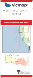WINGAN INLET NORTH 1-25,000 Vicmap Topo 8822-3-N - Maps, Books & Travel ...