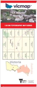 YEA SOUTH 1-25,000 Vicmap Topo Map 7923-1-S - Maps, Books & Travel Guides