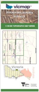 BURAJA WALBUNDRIE 1-100,000 Vicmap 8126-8226 - Maps, Books & Travel Guides