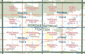 NATIMUK SOUTH 1-25,000 Vicmap Topo Map 7224-1-S - Maps, Books & Travel ...