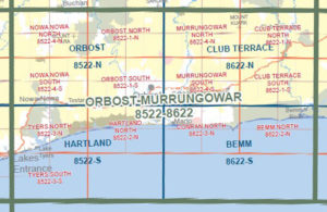 ORBOST SOUTH 1-25,000 Vicmap Topo Map 8522-1-S - Maps, Books & Travel ...