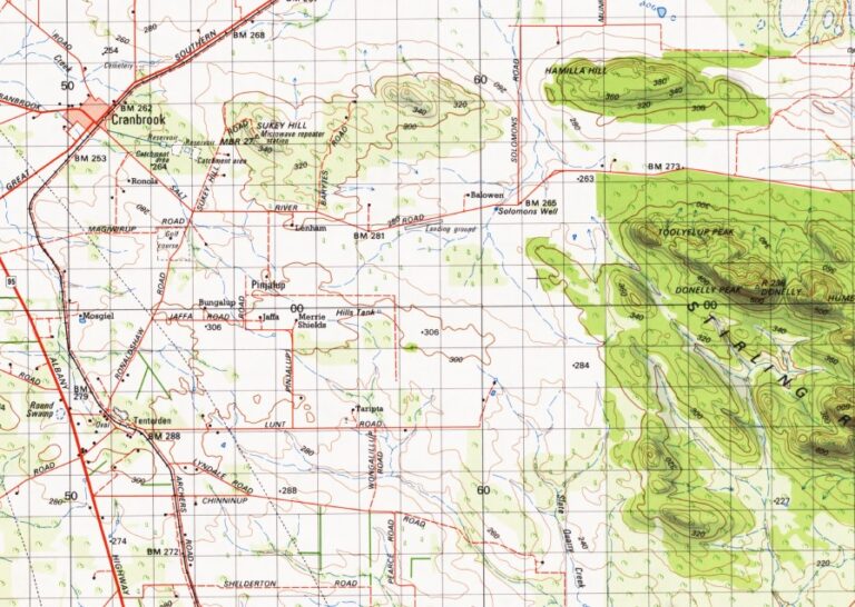 Tambellup 1-100,000 Topographic Map 2429 Geoscience Australia - Maps ...