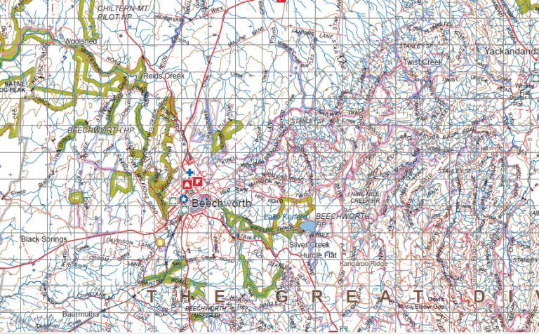 WANGARATTA ALBURY 1-100,000 Vicmap Topo 8125-8225 - Maps, Books ...