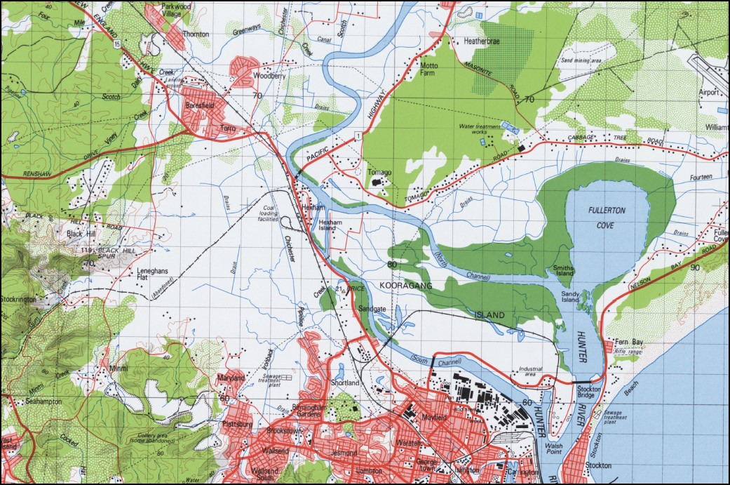 Newcastle Ubd Laminated Map For The Wall Newcastle Wall Map