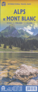 Alps and Mont Blanc Map ITMB - Maps, Books & Travel Guides