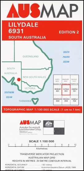 Lilydale 1-100,000 Topographic Map 6931 - Maps, Books & Travel Guides
