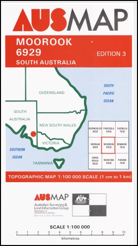 Moorook 1-100,000 Topographic Map 6929 - Maps, Books & Travel Guides