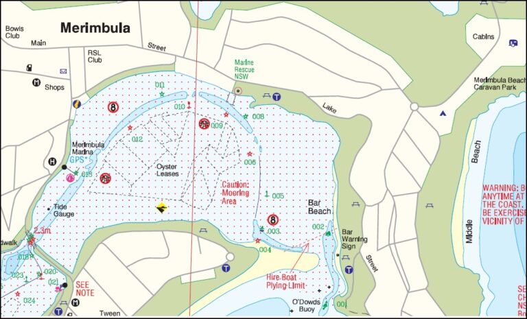 Merimbula Pambula Boating Map - Maps, Books & Travel Guides