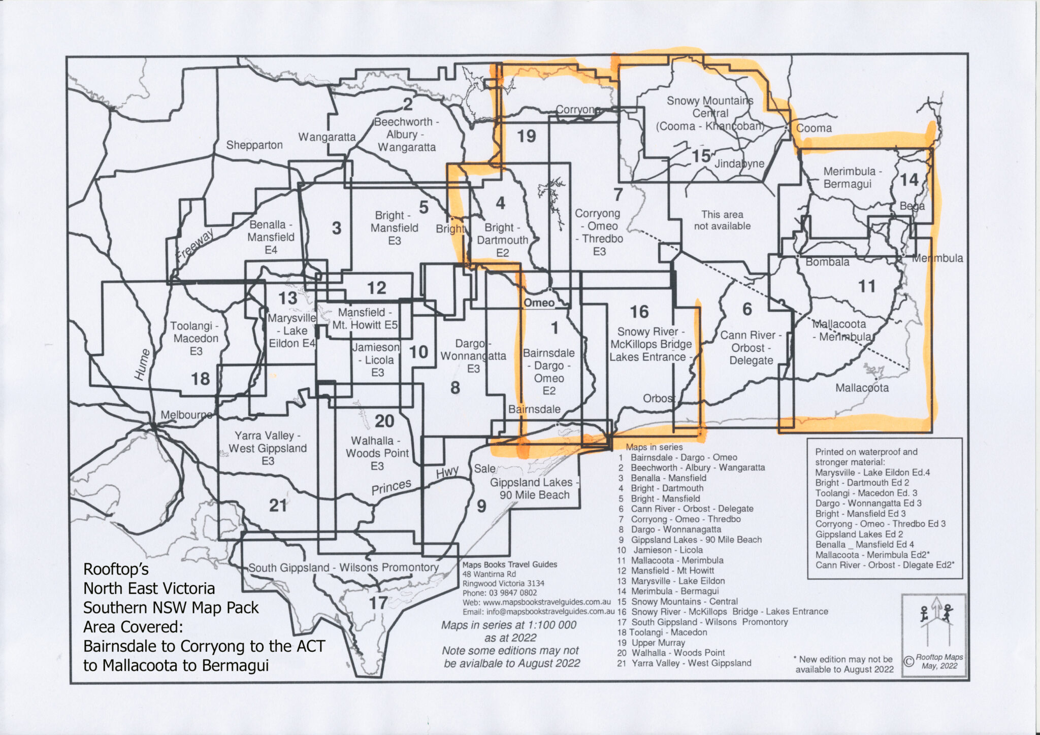 A Rooftop Eastern Victoria Southern NSW ACT Pack - Maps, Books & Travel ...