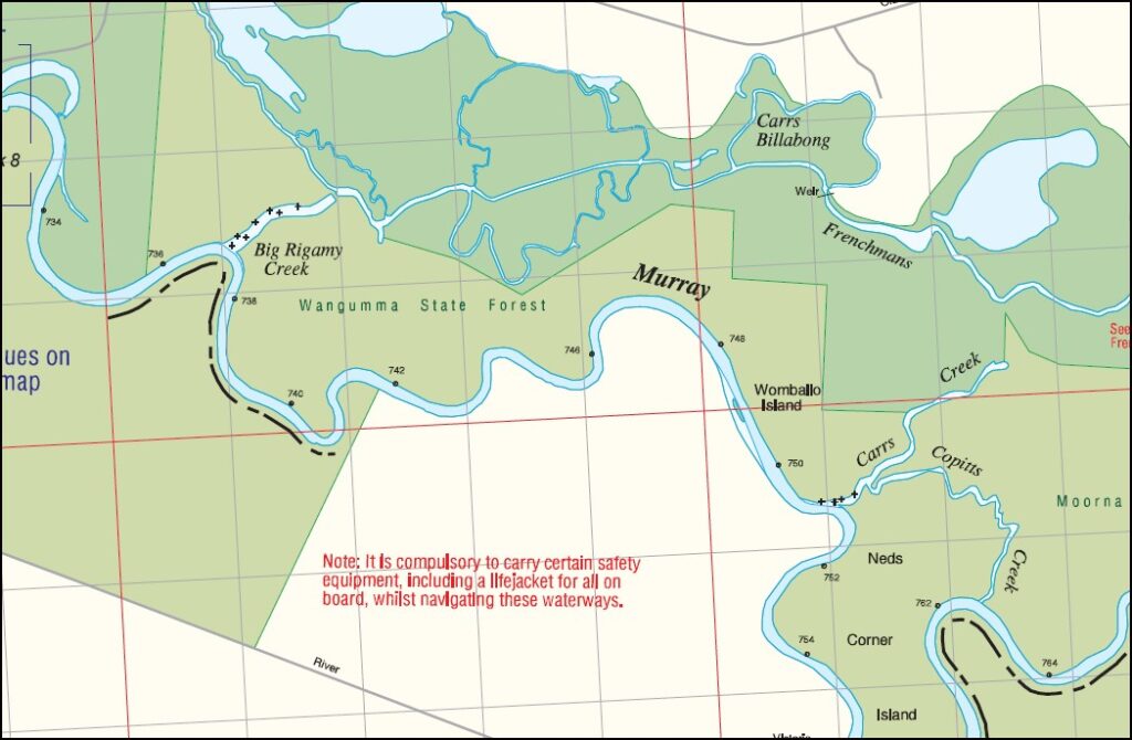 Wentworth Murray River Boating Map - Maps, Books & Travel Guides