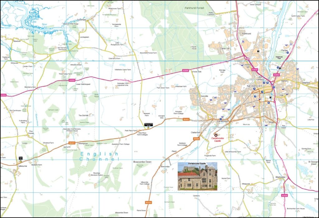 Isle of Wight Road Map A-Z Flat Poster - Maps, Books & Travel Guides