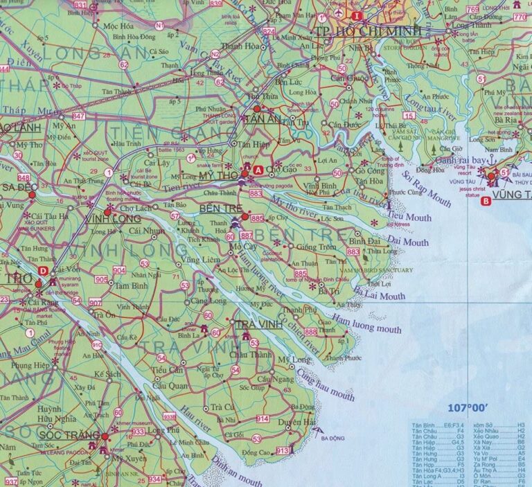 Ho Chi Min City and Mekong Delta Map ITMB - Maps, Books & Travel Guides
