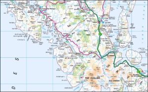 Isle of Skye Road Map Flat - Maps, Books & Travel Guides