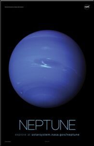 Neptune NASA Poster Flat Paper and Laminated - Maps, Books & Travel Guides