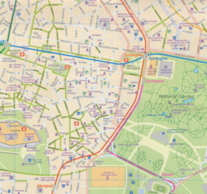 Athens and Peloponnese Map ITMB - Maps, Books & Travel Guides