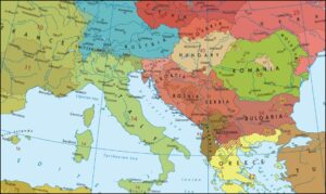 Europe Languages Map Flat Poster - Maps, Books & Travel Guides