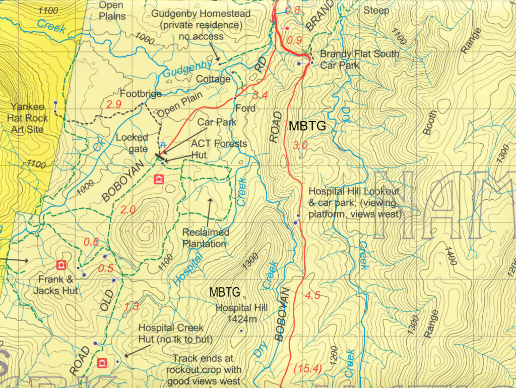 Namadgi ACT South Map Rooftop Waterproof Ed 2 - Maps, Books & Travel Guides