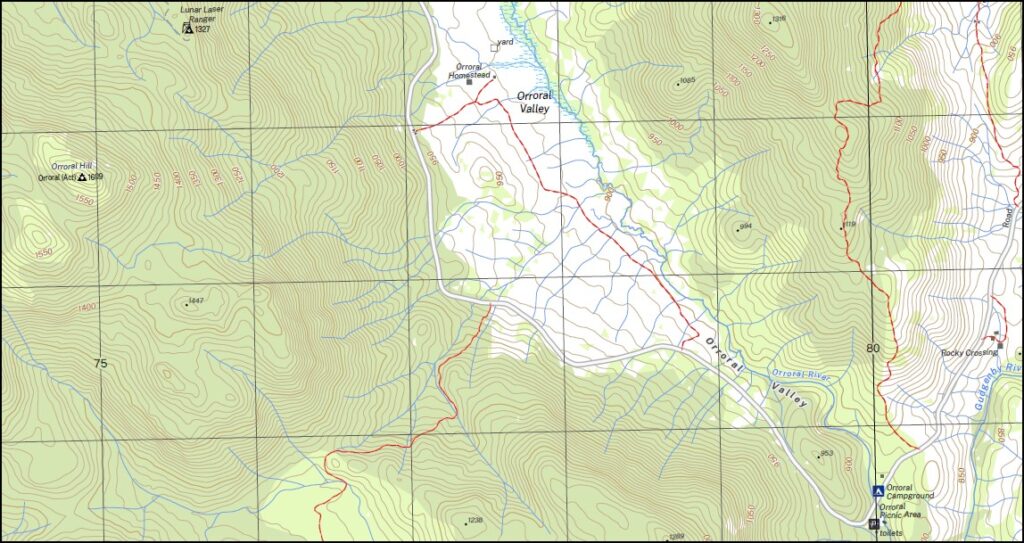 Rendezvous Creek 1-25,000 NSW Topo Map 8626-1-S - Maps, Books & Travel ...