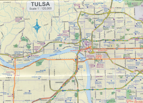 Texas and Oklahoma Map ITMB - Maps, Books & Travel Guides