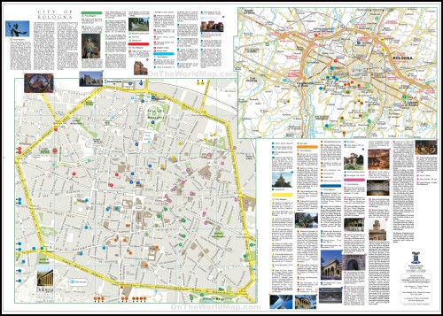 Bologna Tourist Map City and Area - Maps, Books & Travel Guides