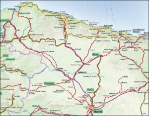 Spain Railway Map Poster - Maps, Books & Travel Guides