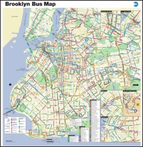 Brooklyn Bus Map - Maps, Books & Travel Guides
