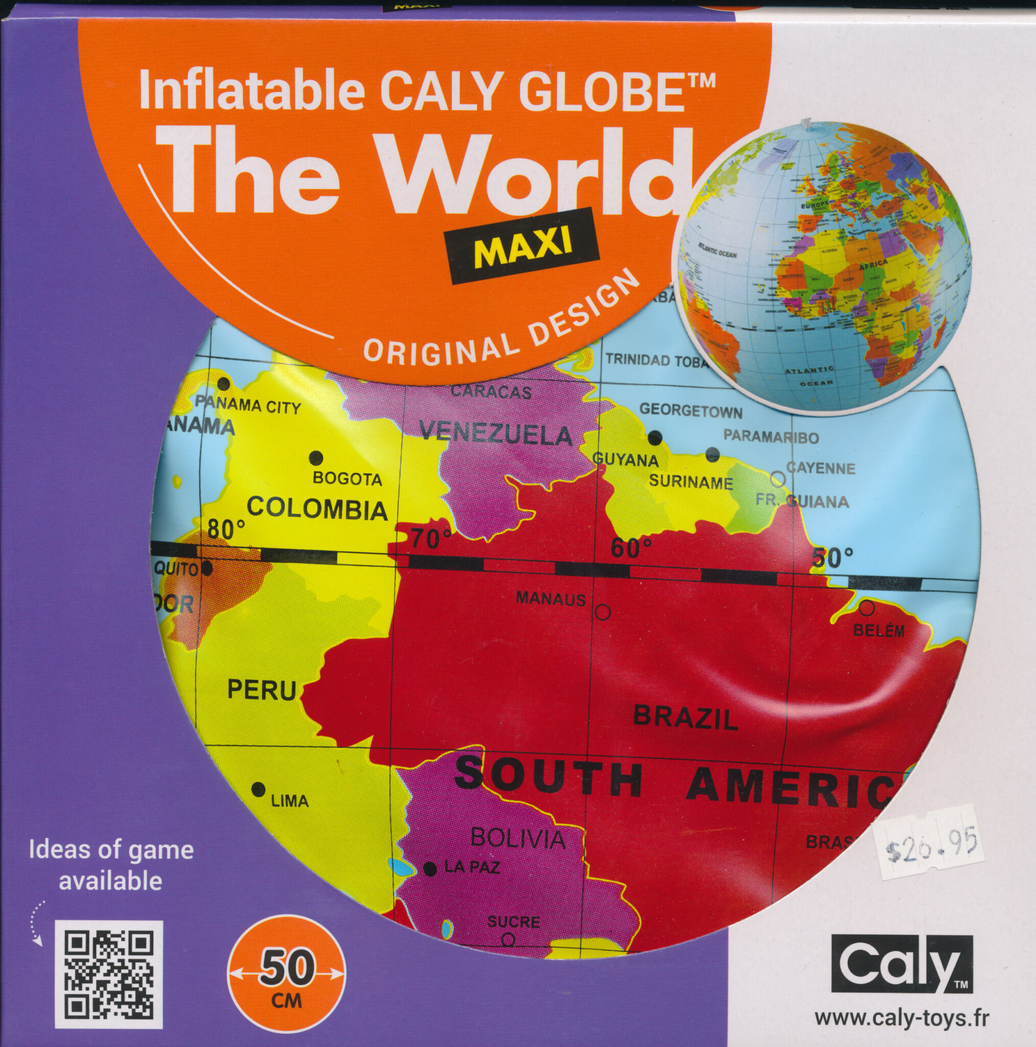 World Inflatable Globe 50cm - Maps, Books & Travel Guides