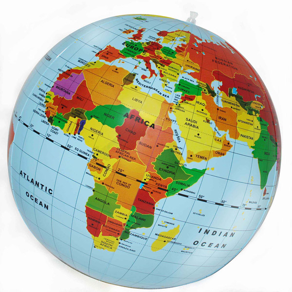 World Inflatable Globe 50cm - Maps, Books & Travel Guides