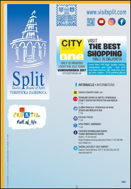 Split Tourist Map - Maps, Books & Travel Guides