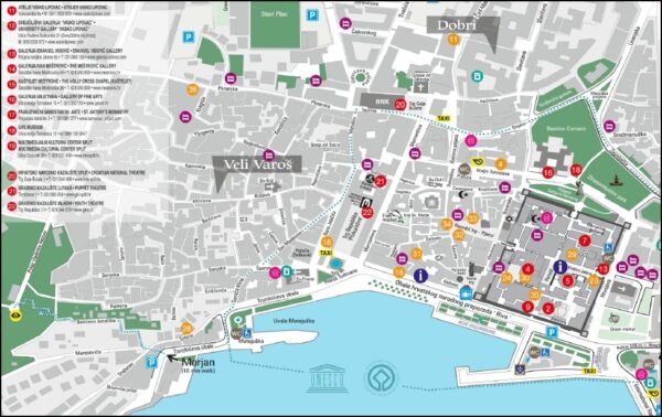 Split Tourist Map - Maps, Books & Travel Guides