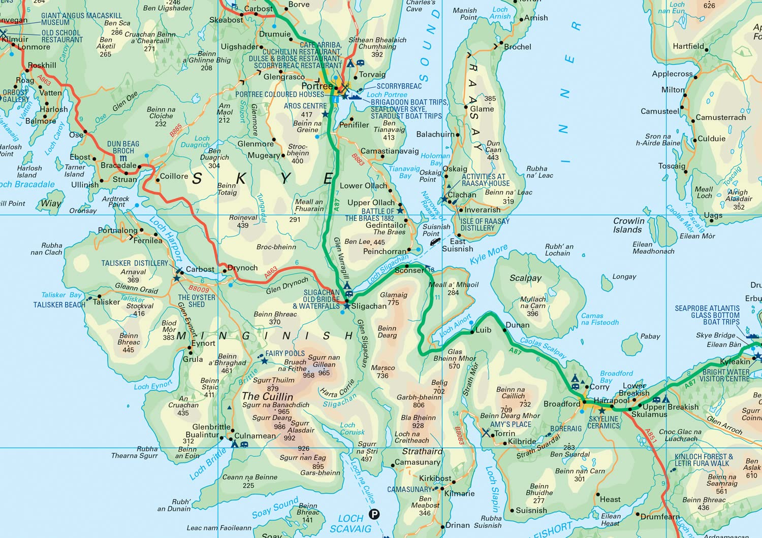 Skye Pocket Map Collins - Maps, Books & Travel Guides