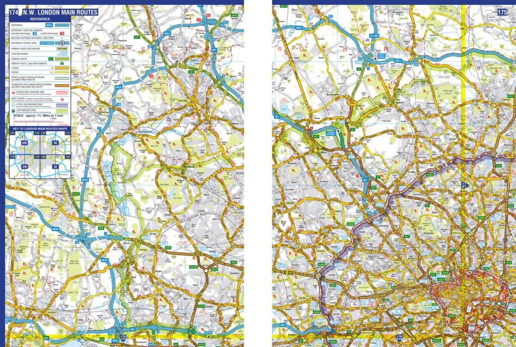 Great Britain Road Atlas A-Z 2024 - Maps, Books & Travel Guides