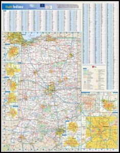 Indiana State Road Map - Maps, Books & Travel Guides