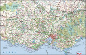 South East Australia Meridian Paper & Laminated - Maps, Books & Travel ...