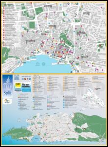 Split Tourist Map - Maps, Books & Travel Guides
