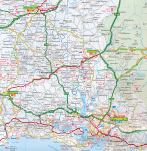 The West Country and South Wales Map AA - Maps, Books & Travel Guides