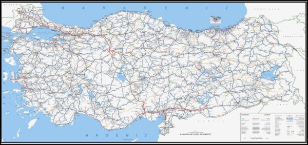 Turkey Road and Cities Map - Maps, Books & Travel Guides
