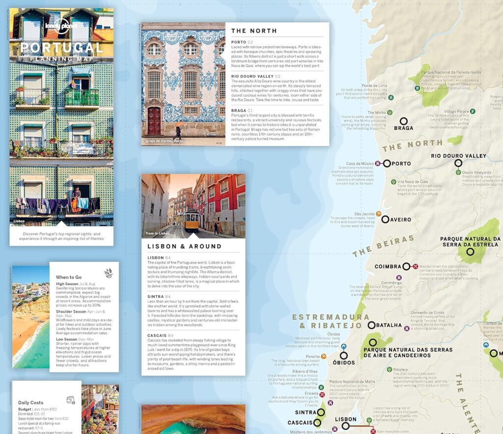 Portugal Planning Map Lonely Planet - Maps, Books & Travel Guides