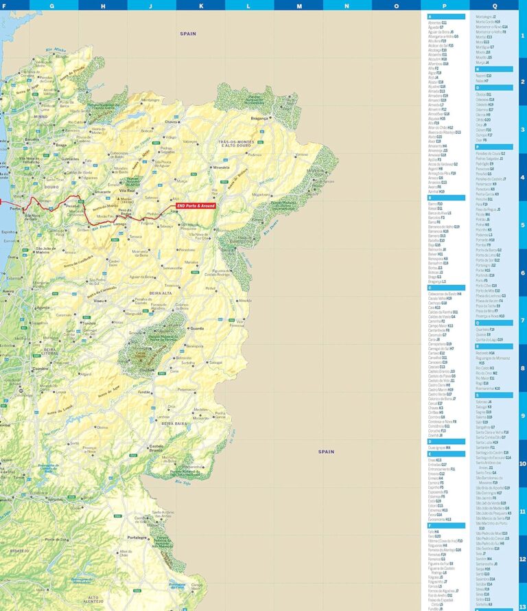 Portugal Planning Map Lonely Planet - Maps, Books & Travel Guides