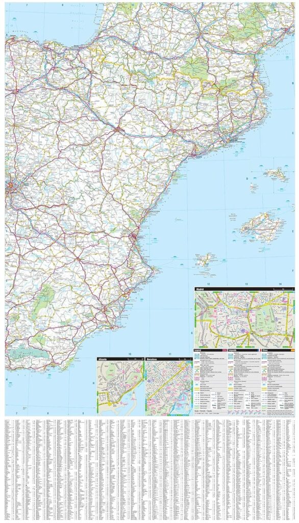 Spain and Portugal Map Philips - Maps, Books & Travel Guides