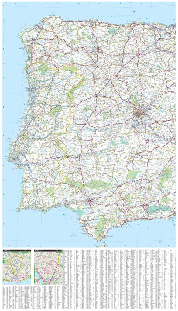 Spain and Portugal Map Philips - Maps, Books & Travel Guides