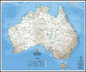 Australia Super Map Hema Laminated - Maps, Books & Travel Guides