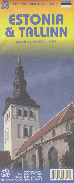 Estonia and Tallin Map ITMB - Maps, Books & Travel Guides
