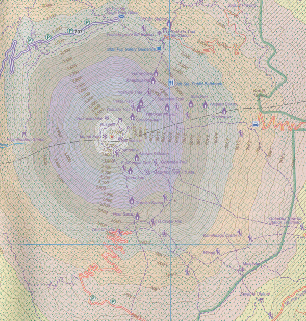 Mount Fuji Kanto Chubu Map ITMB - Maps, Books & Travel Guides