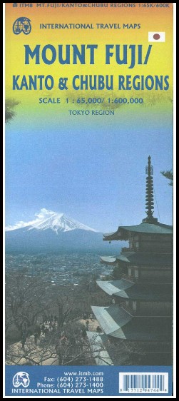 Mount Fuji Kanto Chubu Map ITMB - Maps, Books & Travel Guides